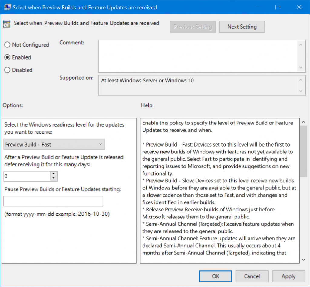 An easier way to manage Windows 10 Insider Preview Builds in your ...