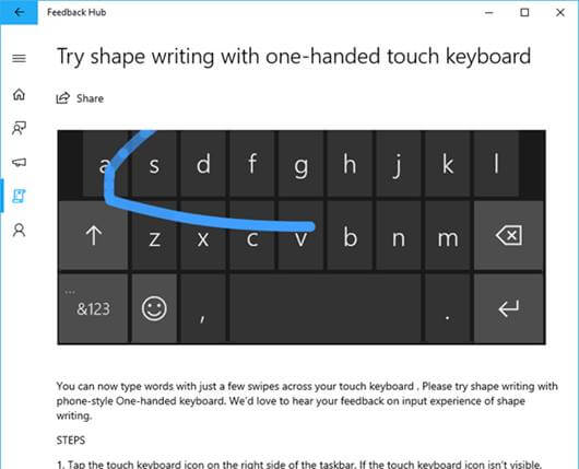 A new touch keyboard inspired by you - Windows Insider