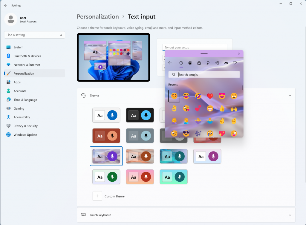 Behind the scenes of Windows 11 Touch Keyboard Personalization Feature ...